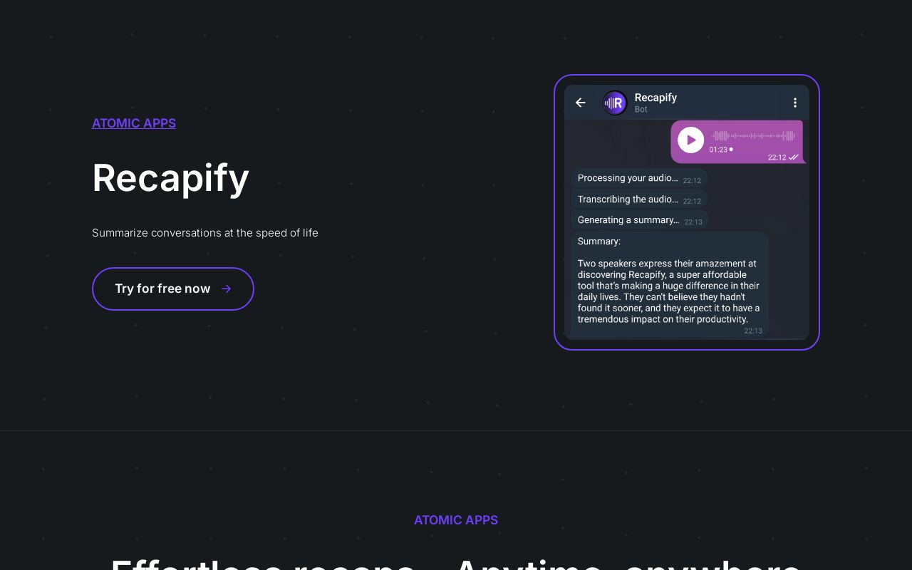 Recapify by Atomic Apps